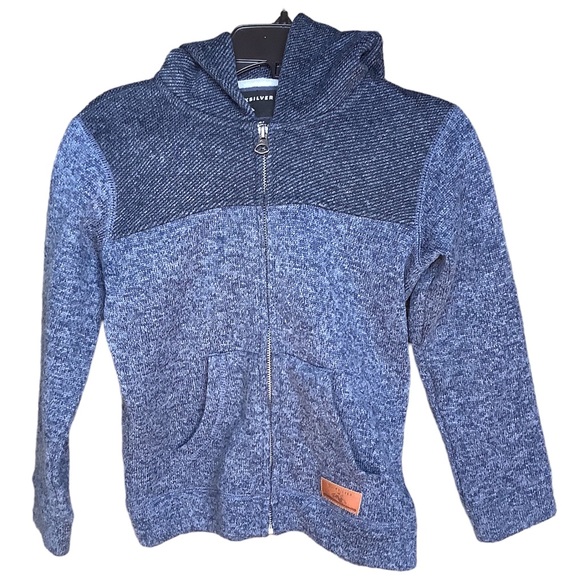Quiksilver | Jackets & Coats | Quicksilver Blue Zip Up Hoodie Jacket ...